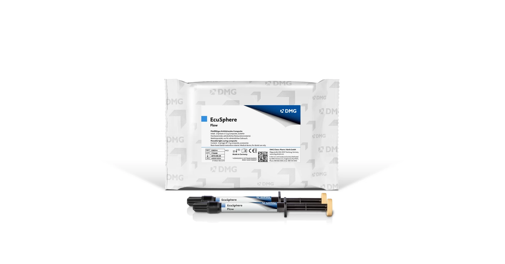 EcuSphere Flow (2x1.5g) – Flowable Composite for Precise Restorations | DMG